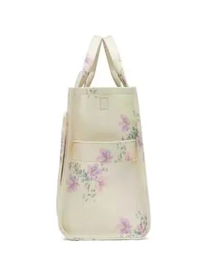 Marc Jacobs Floral Canvas Tote Bag With Bow