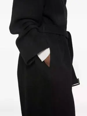 Rick Owens Belted Hooded Coat