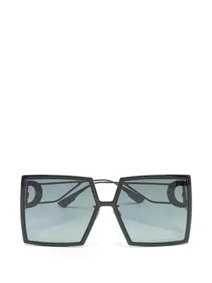 Dior 30 Montaigne Oversized Square Sunglasses - Black