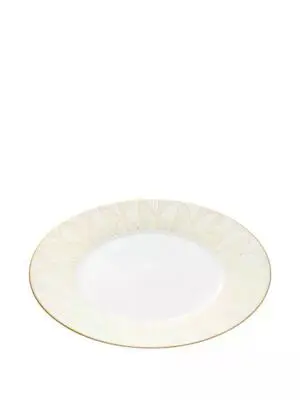 Christofle Malmaison Impériale Geometric-pattern Dinner Plate - White