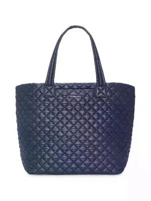 Mz Wallace Large Metro Deluxe Quilted Tote Bag - Blue