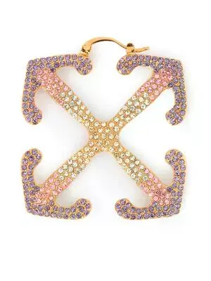Off-White Degradé Arrow Earrings - Gold
