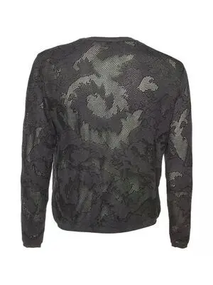 Versace Floral Mesh Pullover