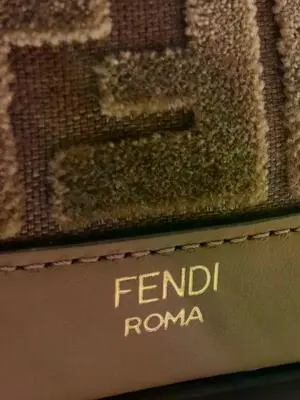 Fendi Mini Zucca Canvas Mon Tresor Bucket Bag Satchel - Brown