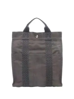 Hermès 20th Century Canvas Herline Mm Backpack - Grey