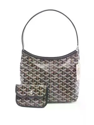 Goyard 2010-2026 Goyardine Mini Boheme Hobo Shoulder Bag - Black