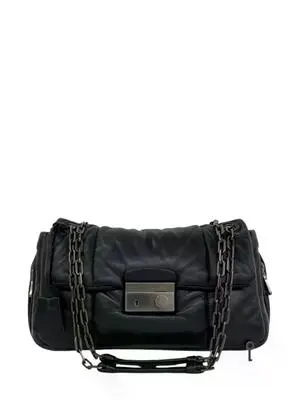 Prada 2013-2026 Nappa Bomber Flap Shoulder Bag - Black