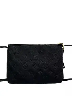 LOUIS VUITTON Monogram Empreinte Twice Cross Body Bag - Black