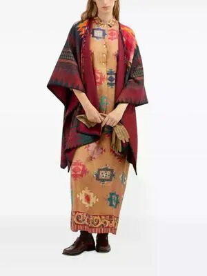 PIERRE-LOUIS MASCIA Aloe Geometric-print Maxi Dress