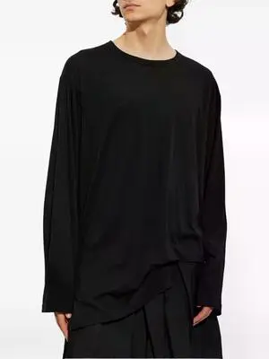 Yohji Yamamoto Asymmetric Long-sleeve T-shirt