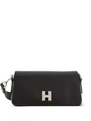 Hogan Leather H-turn Bag - Black