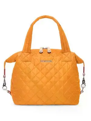 Mz Wallace Small Sutton Deluxe Quilted Tote Bag - Orange