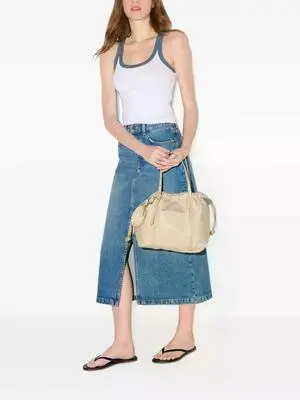 Mz Wallace Small Waverly Drawstring Bucket Bag - Neutrals