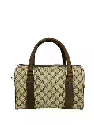 Gucci 20th Century Gg Supreme Web Boston Bag Satchel