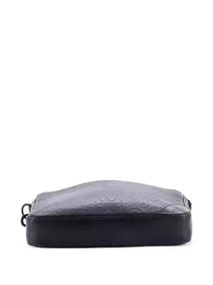 LOUIS VUITTON Monogram Shadow Leather Duo Messenger Bag - Black