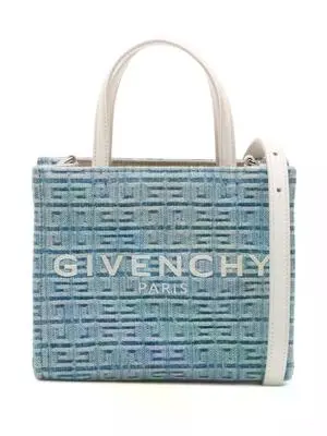 Givenchy 2010-2026 Mini Denim Bond Satchel - Blue