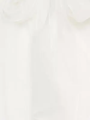 ISABEL SANCHIS Silk Scarf Blouse - Neutrals