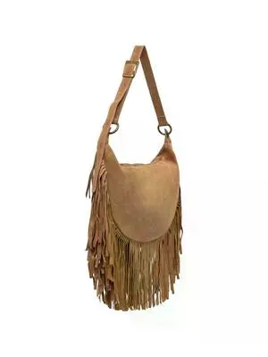VICOLO Suede Fringe Shoulder Bag