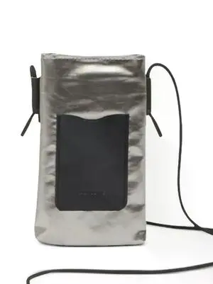 JACK GOMME Likid Light Metallic-effect Phone Bag