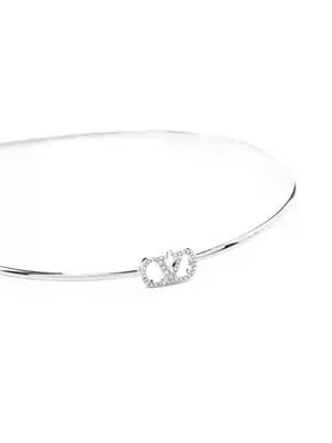Valentino Garavani Vlogo Signature Head Band - Silver