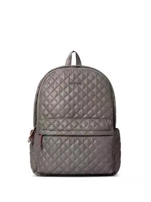 Mz Wallace Metro Quilted Backpack - Grey