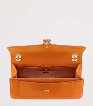 BVLGARI Suede Serpenti Forever Top-handle Bag