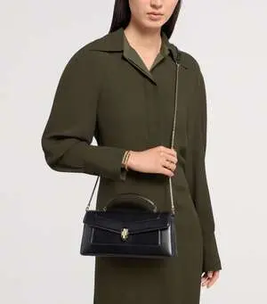 BVLGARI Leather Serpenti Forever Top-handle Bag