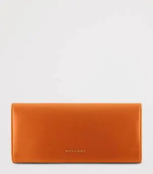 BVLGARI Satin Tubogas Evening Clutch Bag