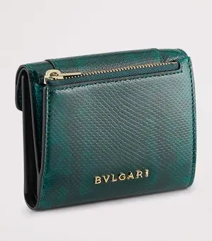 BVLGARI Leather Serpenti Forever Compact Wallet