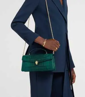 BVLGARI Karung Leather Serpenti Forever Top-handle Bag
