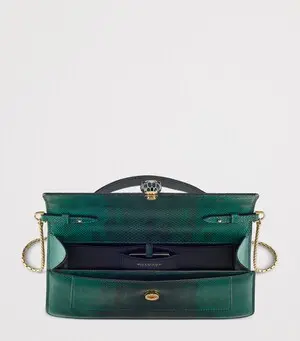 BVLGARI Karung Leather Serpenti Forever Top-handle Bag