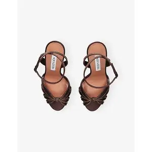 AQUAZZURA Soulmate Satin Heeled Sandals
