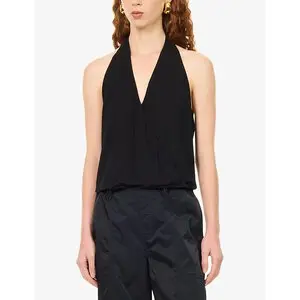 REFORMATION Lois Halterneck Knit Top