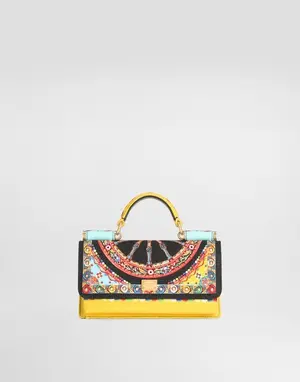 Dolce & Gabbana Carretto-print Canvas Phone Bag - Multicolor