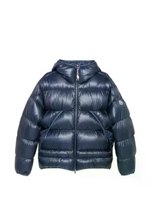 Moncler Quilted Hooded Puffer Jacket - Blue