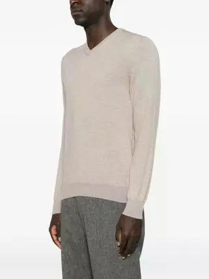 GRAN SASSO V-neck Sweater - Neutrals
