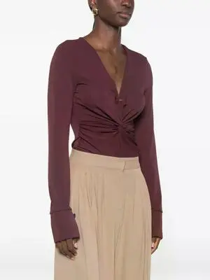Imperial Twist-detail V-neck Bodie
