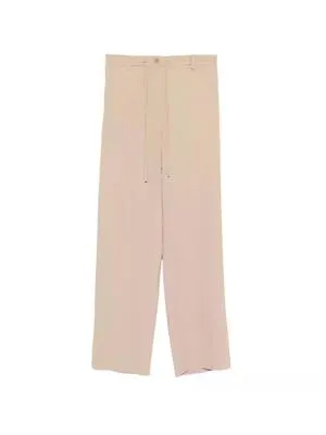 Imperial Drawstring Wide-leg Trousers - Neutrals