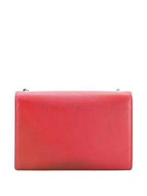 Saint Laurent Classic Monogram Tassel Grainy Leather Small Crossbody Bag - Red