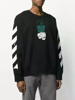 Off-White Dripping Arrows Crew Neck Sweatshirt