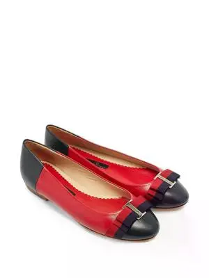 Carolina Herrera Bow-detail Ballet Flats