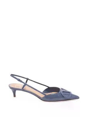 Valentino Garavani Vlogo Signature Patent Slingback Pumps