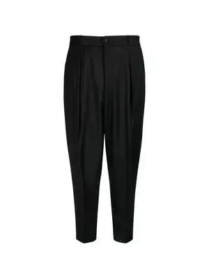 MANUEL RITZ Pleated Tailored Trousers - Black