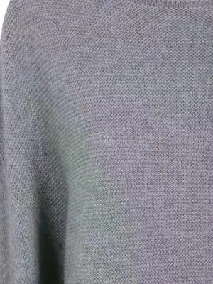 Emporio Armani Fine-knit Drop-shoulder Sweater - Grey
