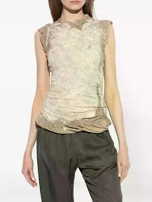 DIESEL® Floral-print Ruffled Top