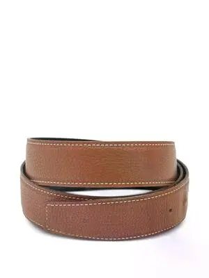 Hermès Togo Reversible Leather Belt - Brown