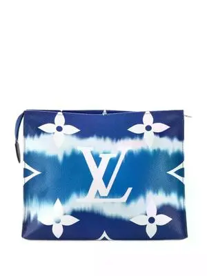 LOUIS VUITTON Toiletry Pouch Limited Edition Escale Monogram Giant 26 Clutch Bag - Blue