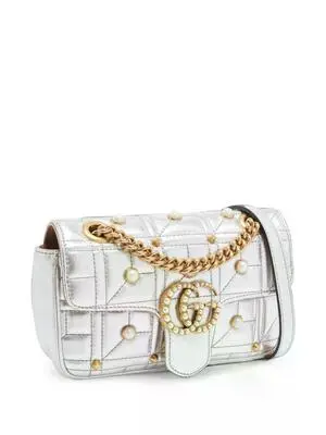Gucci Small Gg Marmont Matelassé Shoulder Bag