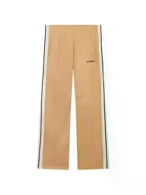 Palm Angels Logo-print Side-stripe Track Pants - Neutrals