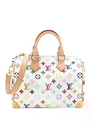 LOUIS VUITTON X Takashi Murakami Speedy Soft Bandouliere Monogram Multicolor Satchel - Multicolour